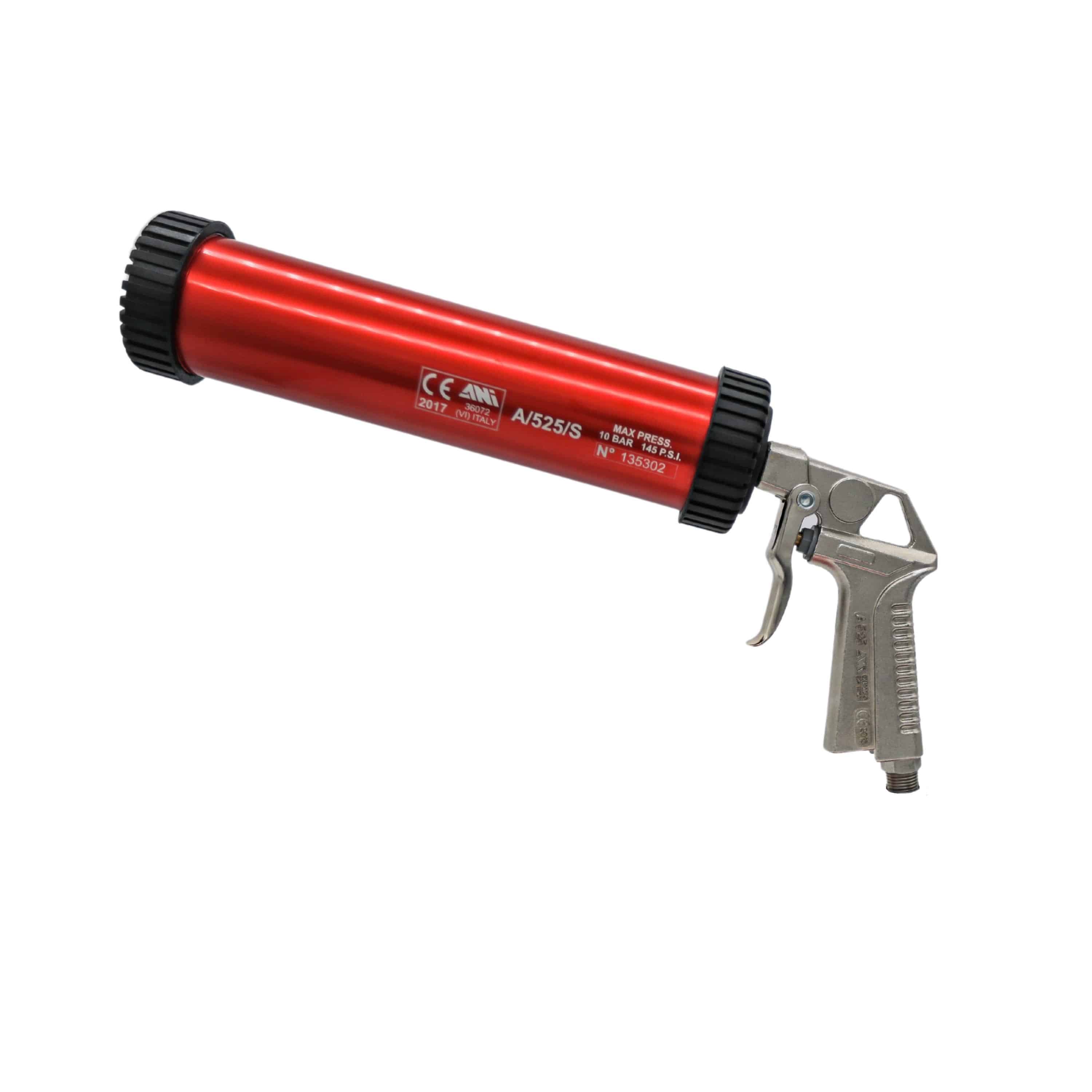 A/525/S: Seam Sealing Gun For Cartridges With Rapid Air Exhaust Valve